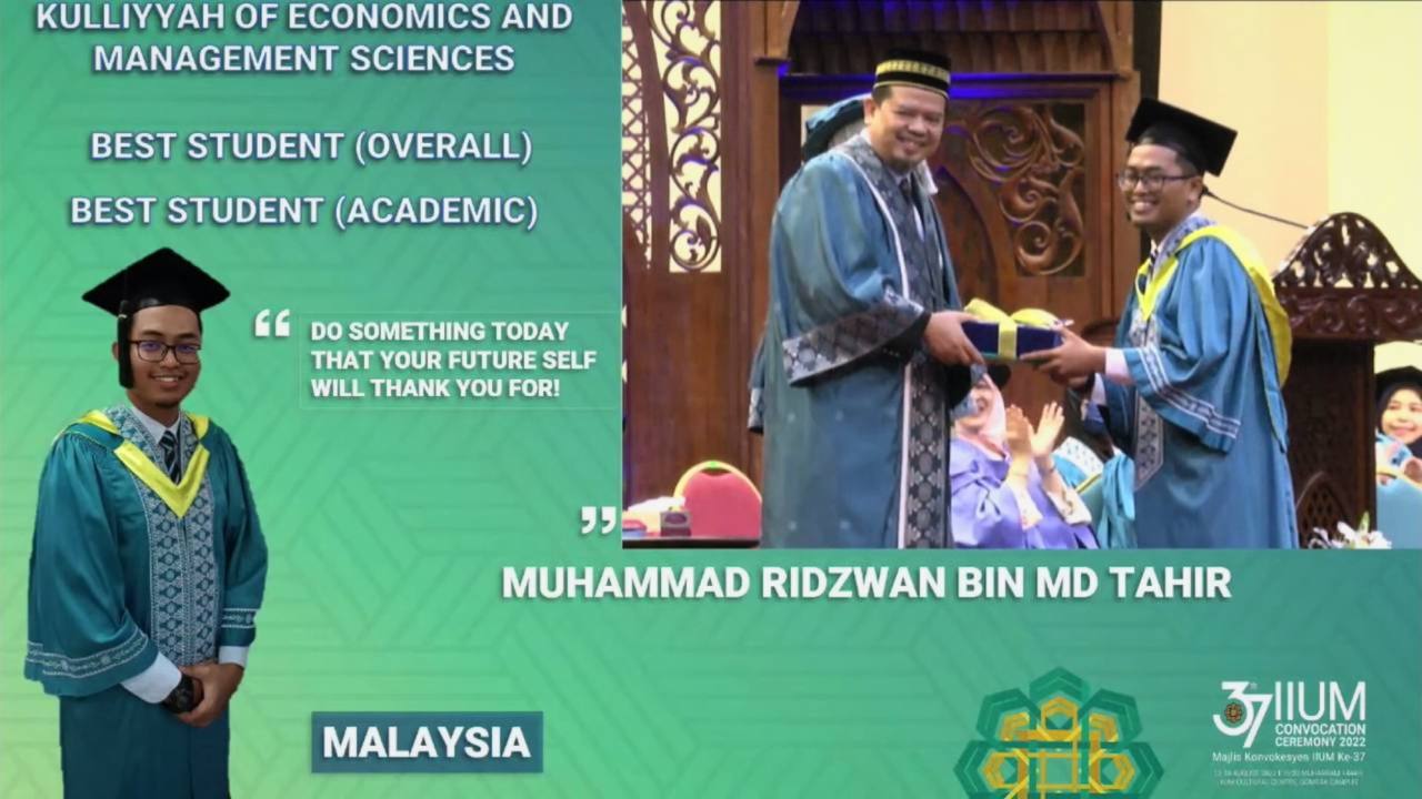 “Do one thing at a time” – Muhammad Ridzwan – IIUM Today