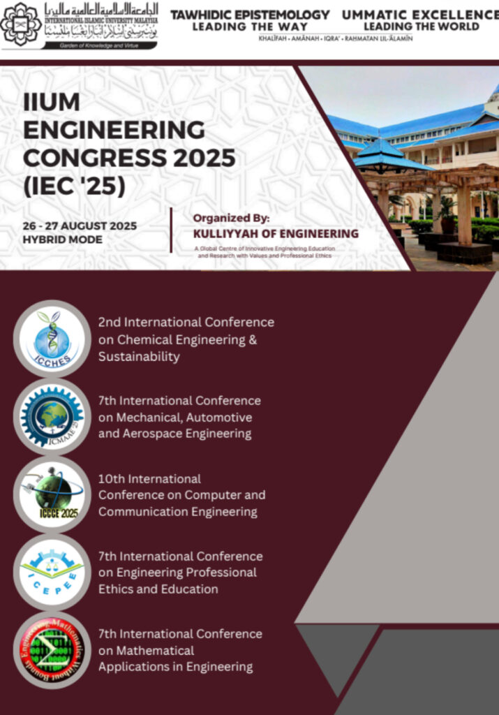 IIUM Engineering Congress 2025 Brings Together Global Minds – IIUM Today